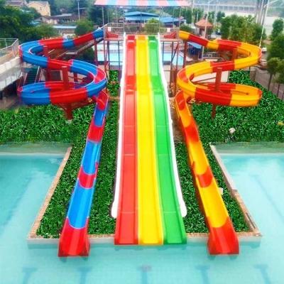 China Large Scale Combination Amusement Park Water Slide For Adult for sale
