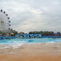 China Air-Operated Wave Pool Equipment 45kW Power 0.3-1.2m Wave Height Fiberglass Construction for Water Parks for sale