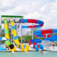 China Water Amusement Park Equipment Fiberglass Water Raft Slide for Aqua Park for sale