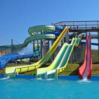 China New Design Customized Water Park Equipment Adult Fiberglass Pool Slides for sale