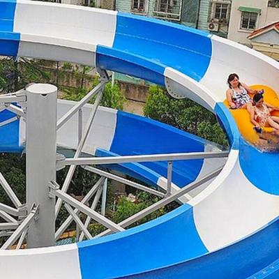 China High Durability Fiberglass Spiral Water Slide 8m Height 500kg Capacity for Amusement Parks for sale