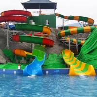 China Commercial Fiberglass Tube Water Slide 0.85m Inner Width 75m Length 7.5KW Power for Amusement Parks for sale
