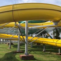 China 95m Spiral Tube Water Slide with 480 Guests/Hour Capacity | Fiberglass Construction | 12-Year Lifespan for sale