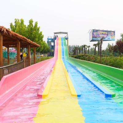 China Outdoor Rainbow Water Slide 8m Height 65m Length 500kg Capacity for Theme Parks and Amusement Centers for sale