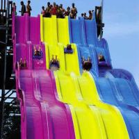 China 42m Rainbow Water Slide Equipment with 11KW Power and 500kg Capacity for Water Parks for sale
