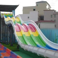 China 42m Rainbow Water Slide Equipment with 11KW Power and 500kg Capacity for Water Parks for sale