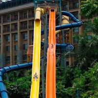China High Speed Water Slide 8m Height 65m Length 180 Guests/Hour Capacity for Aquatic Theme Parks for sale