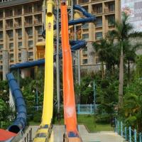 China Fiberglass Tube Speed Water Slide 8m Height 65m Length for Adults - ISO9001 Certified Amusement Park Equipment for sale