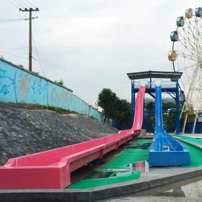 China LANCHAO-WS01 High-Speed Water Slide 65m/60m Length 8m Height 180 Guests/Hour Capacity for sale