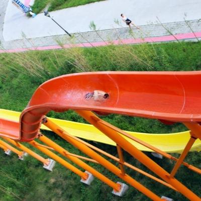 China Freefall Fiberglass Water Slide 8m Height 180 Guests/Hour Capacity for Aqua Amusement Parks for sale