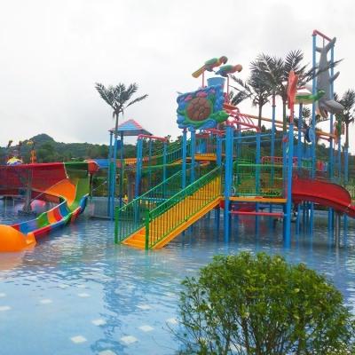 China LANCHAO-WH03 Outdoor Water Park Playground Equipment 25m×23m×12m with 45KW Power and 12+ Year Lifespan for sale