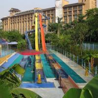 China 8m Crazy Surfer Water Slide - 180 Guests/Hour Capacity, 15KW Power Fiberglass Amusement Park Attraction for sale