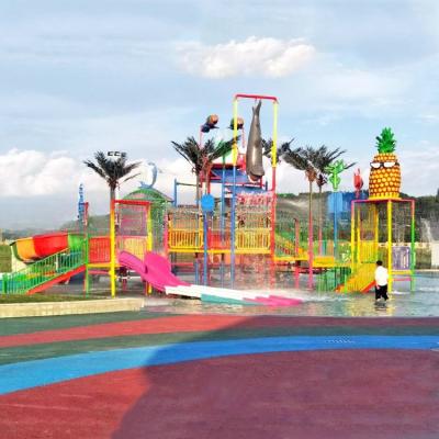 China 25m Outdoor Water Park Playground with 45KW Power - Fiberglass Slides for Amusement Parks for sale