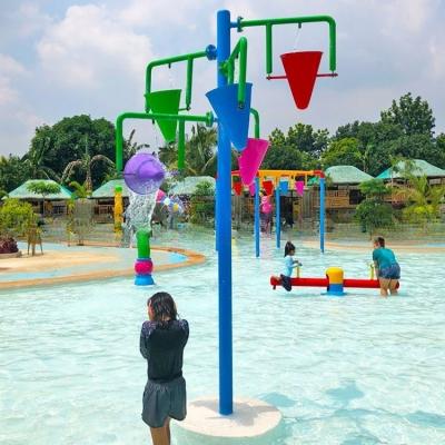China Kids Splash Pad Water Park Equipment 2700x2000mm with 500kg Capacity UV Resistant Fiberglass for sale