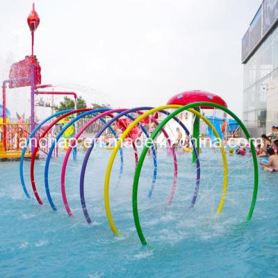 China Custom Fiberglass Water Splash Park Equipment with 500kg Capacity and 12+ Year Lifespan for Amusement Parks for sale