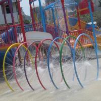China Water Park Indoor Splash Pad Equipment Fiberglass Rainbow Ring W1800 with 500kg Capacity and 12+ Year Lifespan for sale