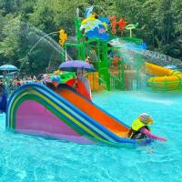 China Multicolor Octopus Water Slide for Children - 7000x3800mm Fiberglass Play Structure with 500kg Capacity for sale