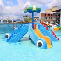 China LANCHAO-WT01 Fiberglass Water Slide for Pools | >500kg Capacity | 12+ Year Lifespan for sale
