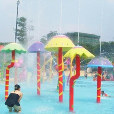 China Colored Mushroom Fiberglass Water Park Spray Game with 500kg Capacity and 12+ Year Lifespan for sale