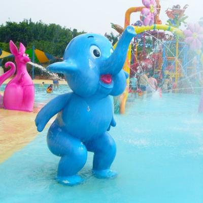 China Children Water Park Fiberglass Spray Elephant Play Equipment - 500kg Capacity, 12+ Year Lifespan for sale