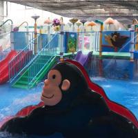 China High Strength Frog Water Slide For Children Pool Water Park Durable for sale