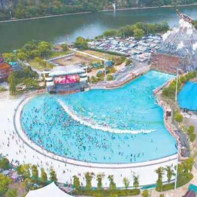 China Artificial Tsunami Wave Pool Machine 55KW with 2m Wave Height and 800-1000m² Coverage for Amusement Parks for sale