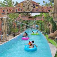 China Customized Lazy River with Waves Equipment for Water Parks - 30KW Power, 0.8m Depth, 100-400m Length for sale