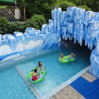 China Customized Lazy River with Waves Equipment for Water Parks - 30KW Power, 0.8m Depth, 100-400m Length for sale