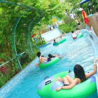 China Artificial Lazy River Wave Machine 30KW Power 0.8m Depth Water Park Equipment with 12+ Year Lifespan for sale
