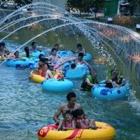 China Artificial Lazy River Wave Machine 30KW Power 0.8m Depth Water Park Equipment with 12+ Year Lifespan for sale