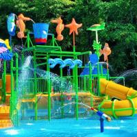 China Spray Water Park Equipment Fiberglass Water Slide Playground for sale