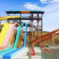 China Water Playground Thrilling Large Aqua Loop Water Spiral Slide For Adult for sale