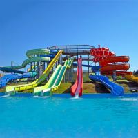 China Water Amusement Park Equipment Fiberglass Water Raft Slide for Aqua Park for sale