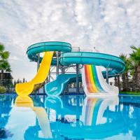 China Resort Water Park Swimming Pool Rainbow High Speed Combined Slides for Adult for sale