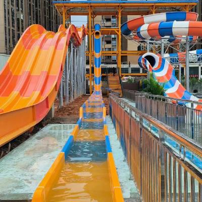 China Extreme Speed Fiberglass Water Park Slide LANCHAO-WS01 | 500kg Capacity | 12+ Year Lifespan for sale