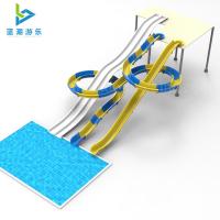 China Height  4m 8m Rafting Water Slide Rainbow Water Slide Environmental Friendly for sale
