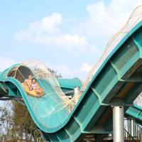 China Water Theme Park Equipment Fiberglass Adult Slide Water Roller Coaster for sale