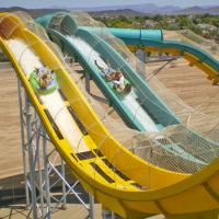 China Water Theme Park Equipment Fiberglass Adult Slide Water Roller Coaster for sale