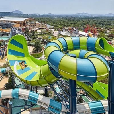 China Aqua Park Equipment Water Sports Playground Swimming Pool Large Slides for sale