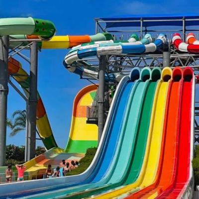 China Colorful Water Park Slide Fiberglass Octopus Slides for Adult for sale