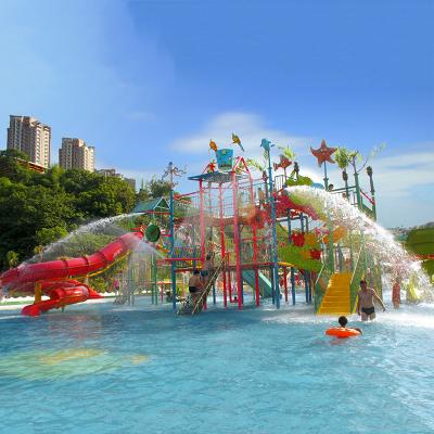 China Aqua Playground Water Slide Park Fiberglass Children Play for sale