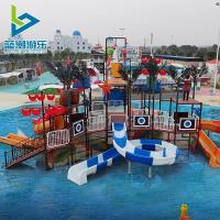 China Fiberglass Pirate Ship Water Amusement Equipment 18m x 16m x 9m with 11KW Power for Outdoor Parks for sale