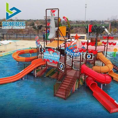 China Professional Fiberglass Colourful Large Water Park House In Amusement Park for sale