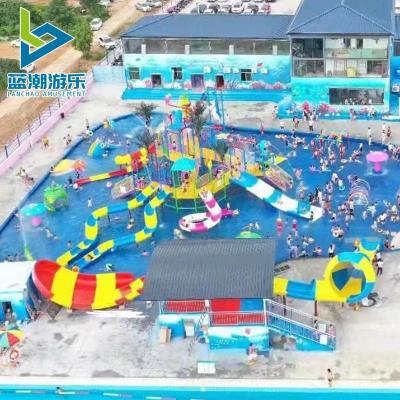 China Water Park Swimming Pool Colorful Water Slide Playground for sale