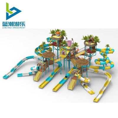China Great Fun Fiberglass Water Park Swimming Pool Aqua Play Special House for sale