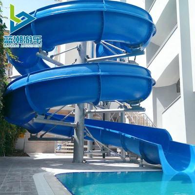 China Commercial Water Park Equipment Fiberglass Slide Tube For Adult for sale