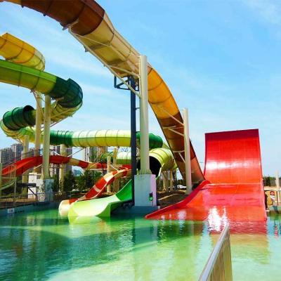 China High Capacity (>500kg) Water Slide with 12 Months Warranty and Long Working Life (>12 Years) for Amusement Parks for sale