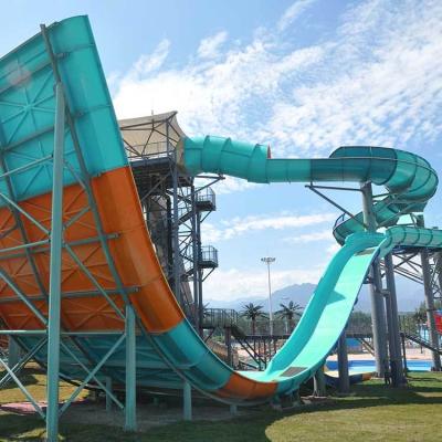 China Fiberglass Aqua Park Slide with 12 Months Warranty and More than 12 Years Working Life for Commercial Use for sale