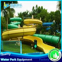 China High Quality Fiberglass Water Slide with Spiral Design and Smooth Surface for Amusement Parks and Swimming Pools for sale