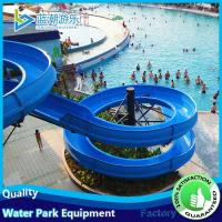China Outdoor Use Fiberglass Water Slide with Combination Available and Color Customized for Amusement Parks for sale
